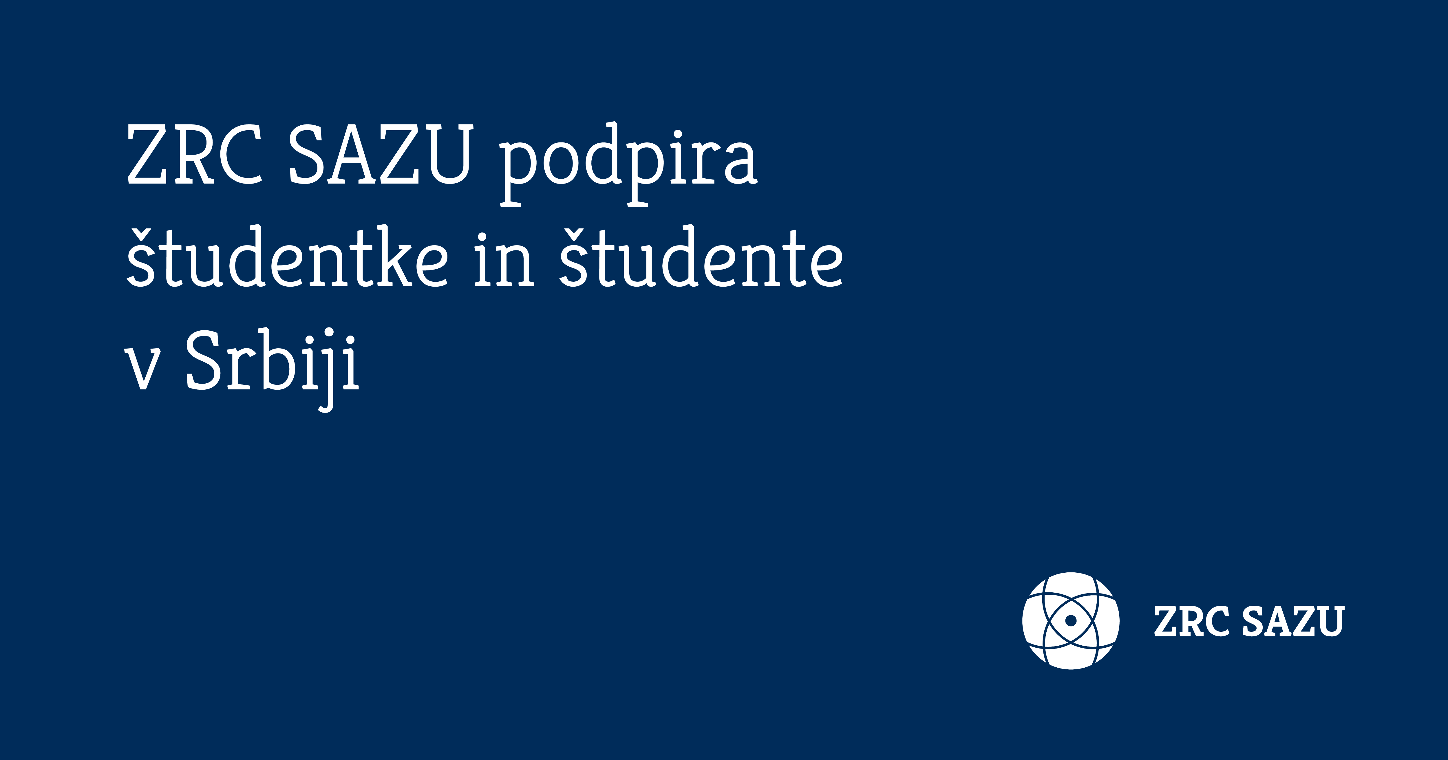Podpora študentkam in študentom v Srbiji